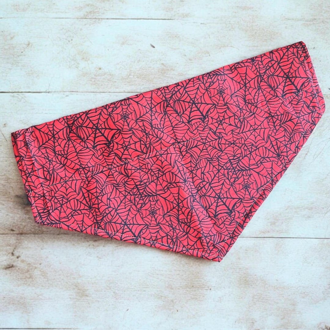 Spider-man Inspired Dog Bandana, Spider Web Dog Bandana, Superhero Dog ...