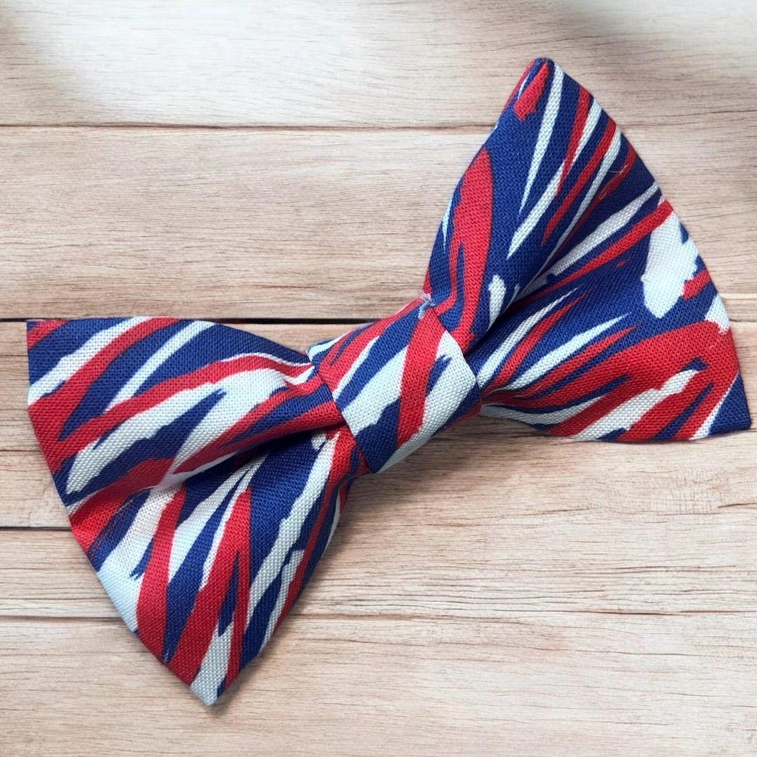 Buffalo Bills Dog & Cat Bow Tie Bills Mafia Paint Strokes, NFL Team ...