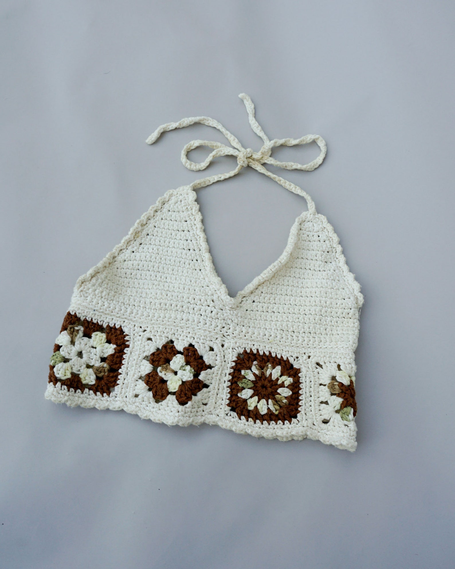 Granny Square Halter Top Crochet Pattern - Etsy