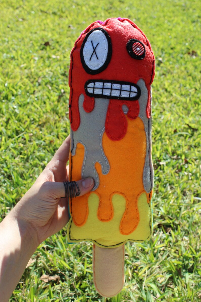 Two-faced Popsicle Plush Monster - Etsy
