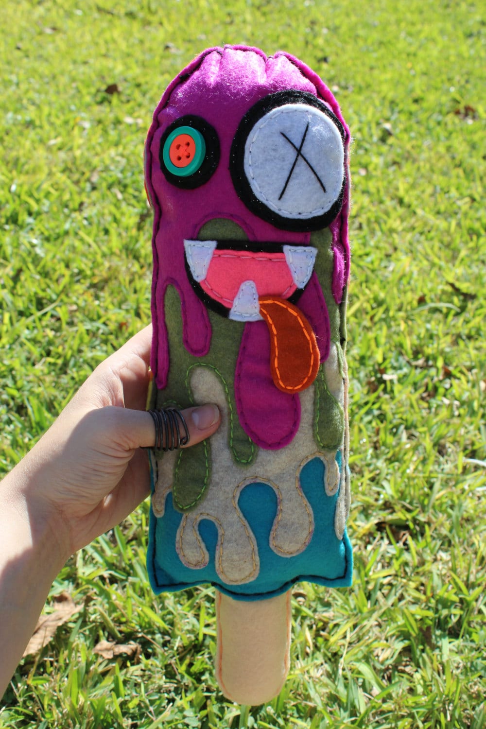 Two-faced Popsicle Plush Monster - Etsy