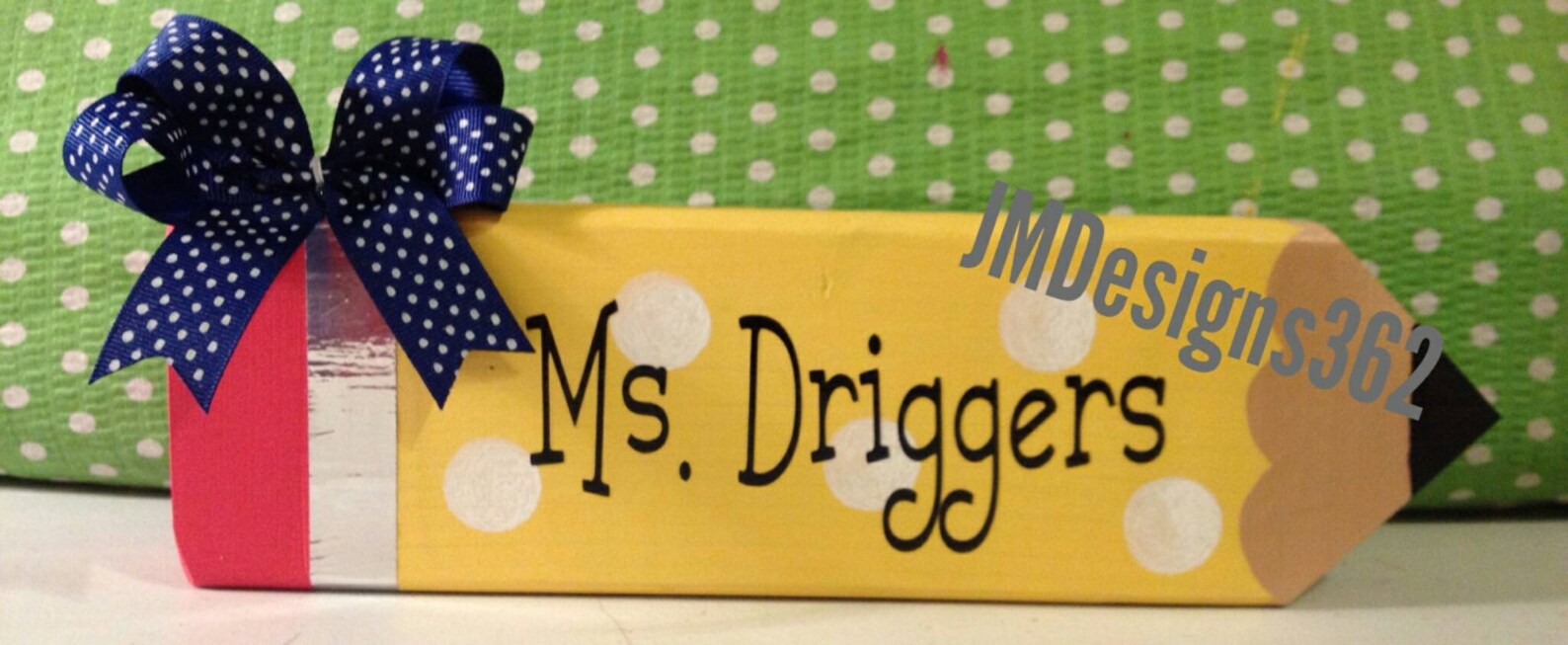 Personalized Giant Pencil Teacher Desk Name Plate - Etsy
