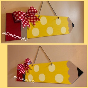 Hanging Pencil Name Sign - Etsy