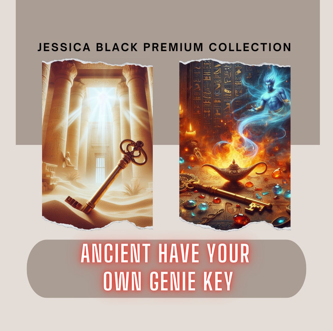 Mystical Key Holding an Ancient Genie - Have Your Own Genie - Magic Key ...