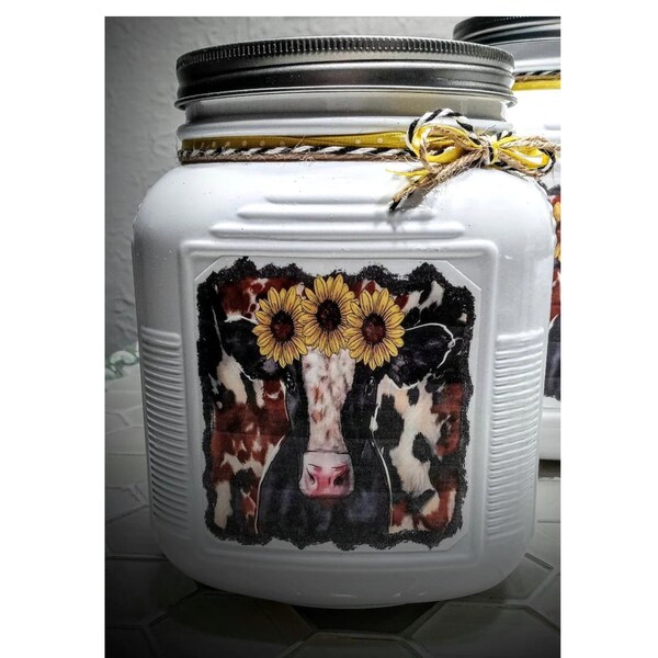 Cow Canisters - Etsy