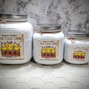 Lavender Lemon Kitchen Canisters Kitchen Canister Set - Etsy