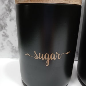 Minimalist, Modern Farmhouse Coffee Canister, Sugar and Creamer Jars ...