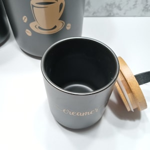 Minimalist, Modern Farmhouse Coffee Canister, Sugar and Creamer Jars ...