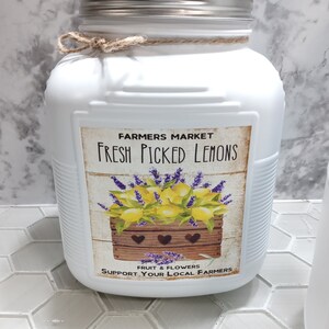 Lavender Lemon Kitchen Canisters Kitchen Canister Set - Etsy
