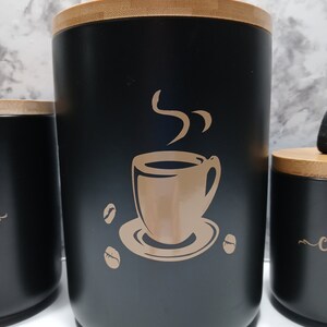 Minimalist, Modern Farmhouse Coffee Canister, Sugar and Creamer Jars ...