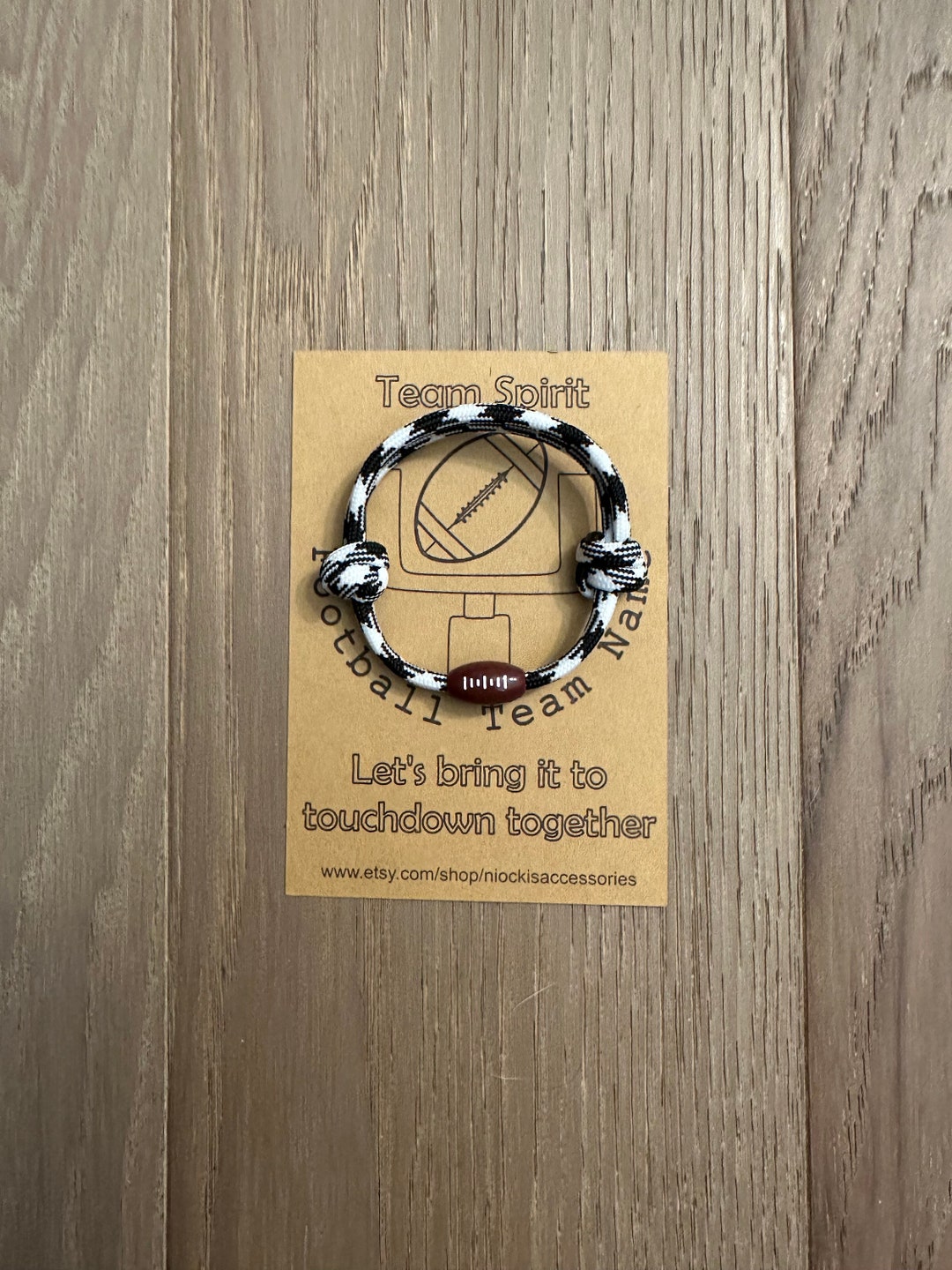 Custom Football Bracelet, Sports Team Bracelet for Boys, Football Gift ...