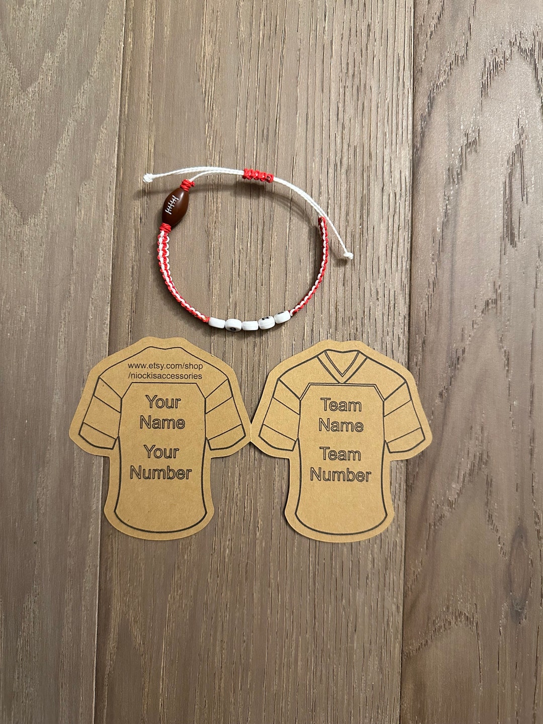 Personalized Football Team Bracelet, Sports Gift for Kids, End of Year ...
