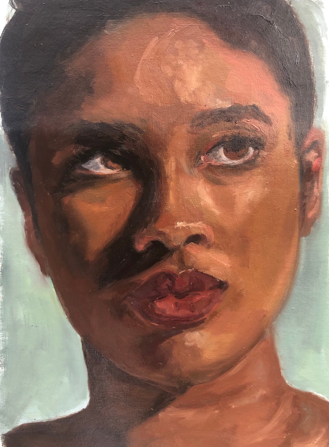 Contemporary Custom Oil Portrait Painting Personalised Oil Painted ...