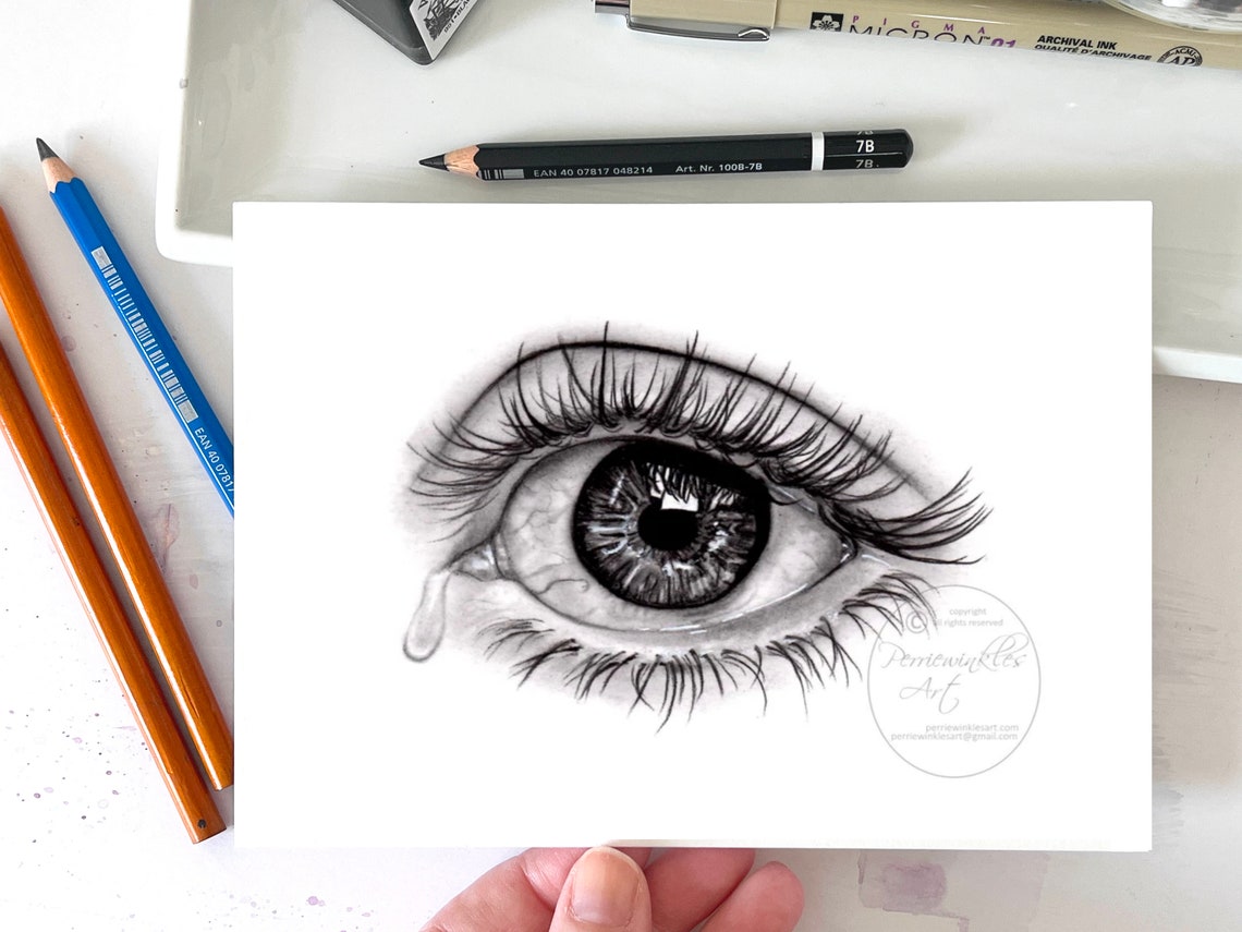 Eye Drawing Eye Print Fine Art Print Hyperrealistic Art - Etsy