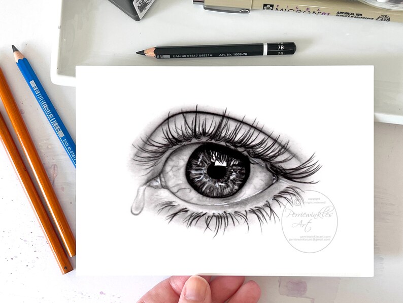 Eye Drawing - Eye Print, Fine Art Print, Hyperrealistic Art - Eye Art ...