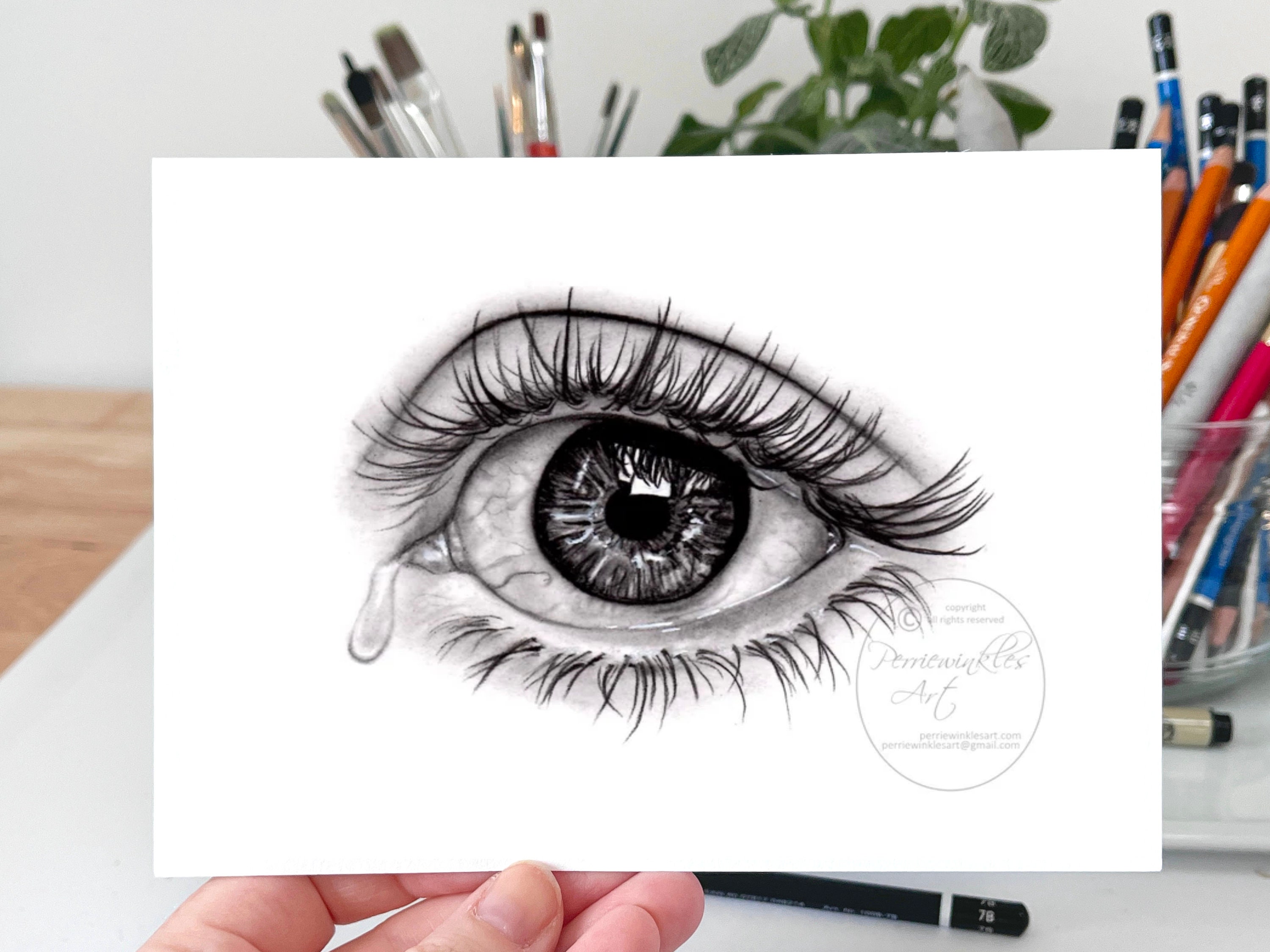 How To Draw A Realistic Crying Eye
