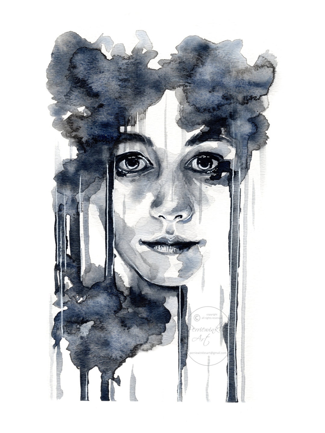 Portrait Painting , Watercolor Portrati, Portrait Art, Art Prints ...