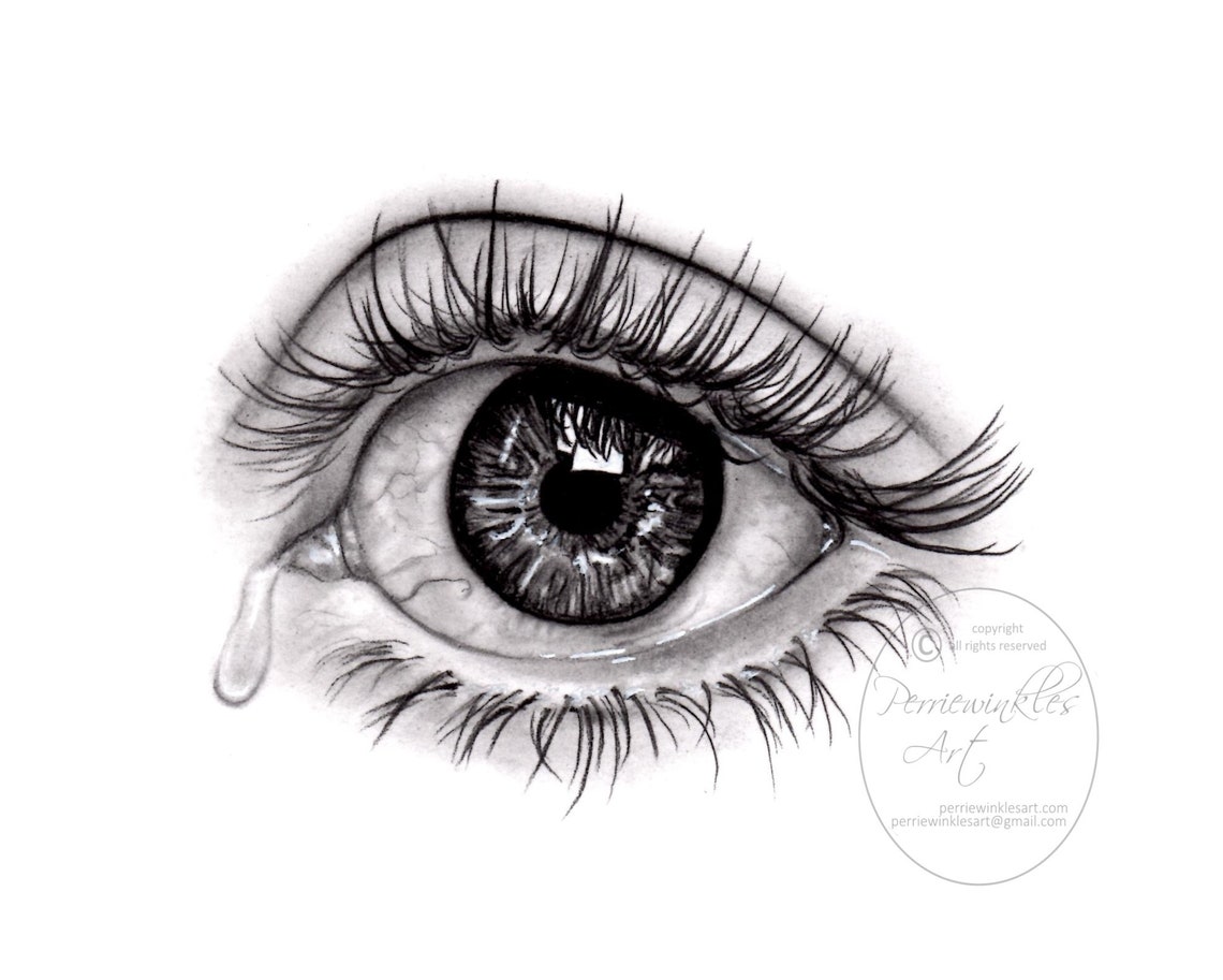 Eye Drawing Eye Print Fine Art Print Hyperrealistic Art Etsy
