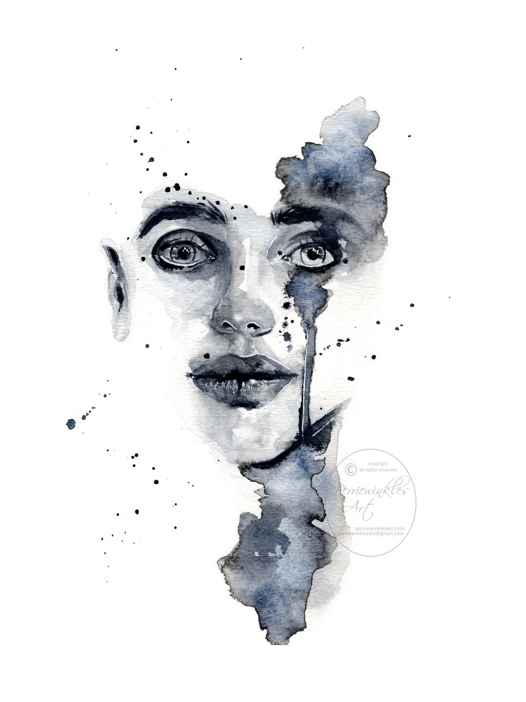 Portrait Painting , Watercolor Portrati, Portrait Art, Art Prints ...