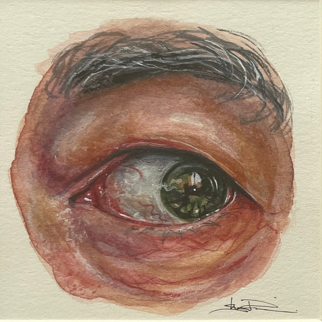 Original Watercolor - NOT a Print Artwork Realistic Eye Human Eyeball ...