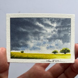 ACEO ATC Hand Painted Artist Trading Cards Original Miniature Mini Art ...