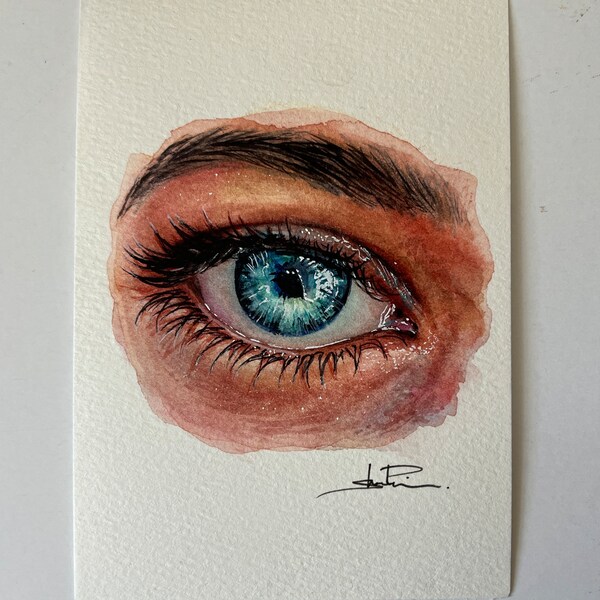 Eye Watercolor - Etsy