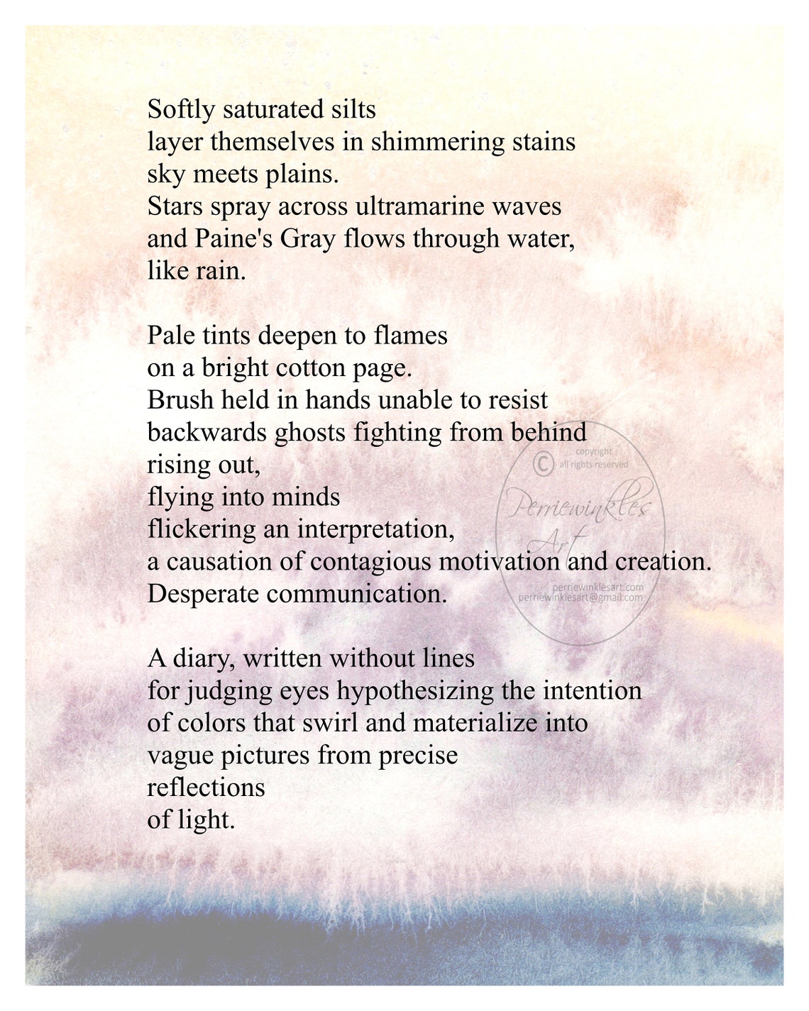 Original Poem, Poetry, Watercolor, Poems, Gifts for Artists, Gifts for ...