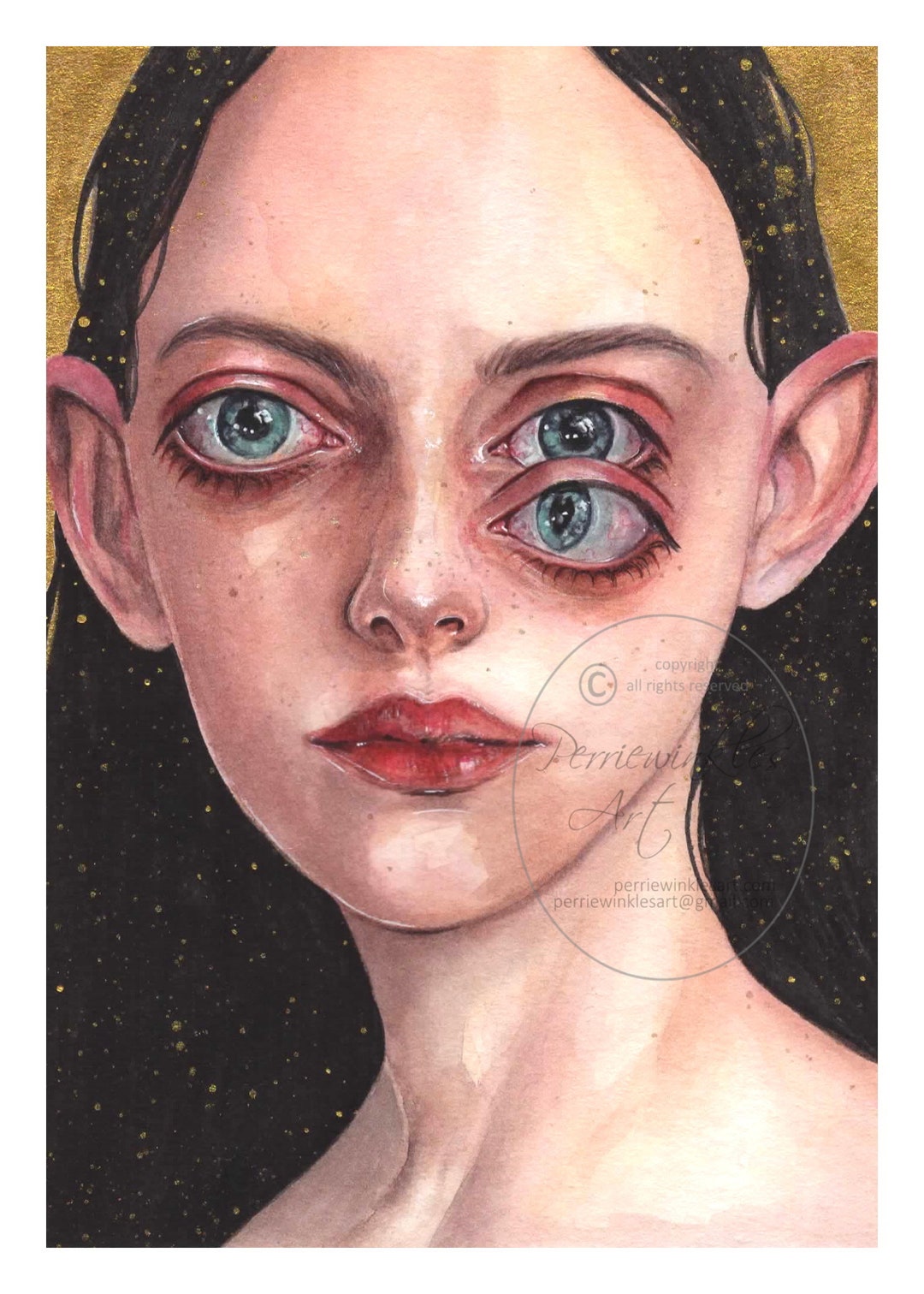 Human Eye Realistic Watercolor Drawing Painting Weird Art Weird Drawing ...