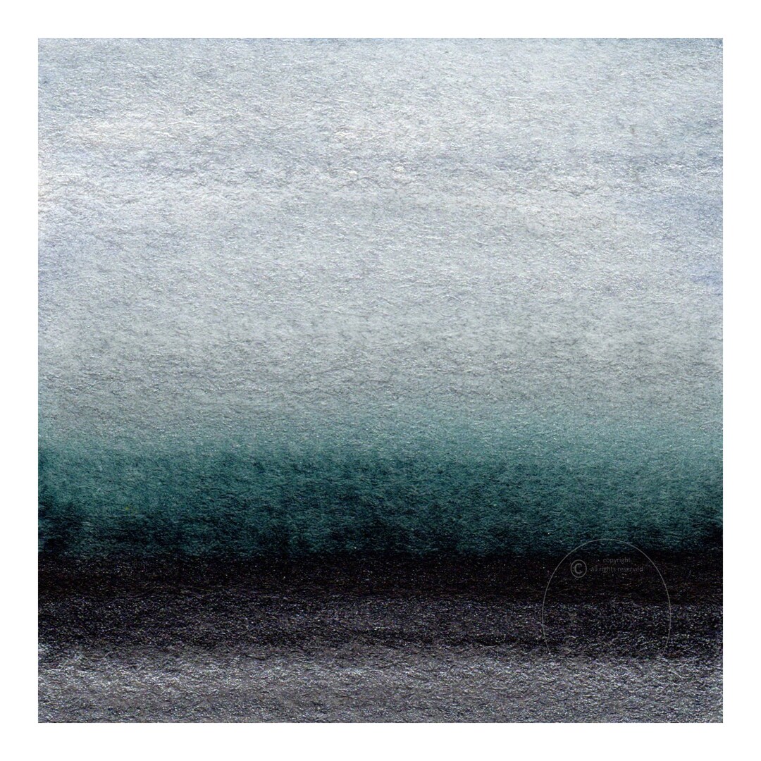 Abstract Square Watercolor Mixed Media Colorful Organic Expressive Fine ...