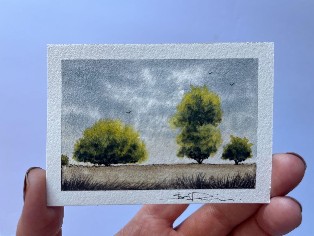 ACEO ATC Hand Painted Artist Trading Cards Original Miniature Mini Art ...