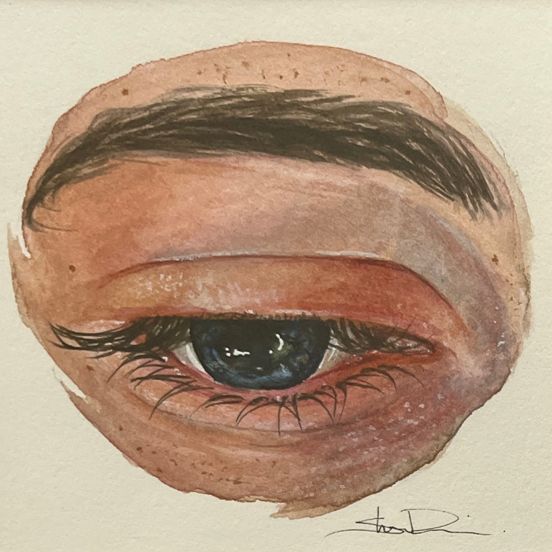 Original Watercolor - NOT a Print Artwork Realistic Eye Human Eyeball ...