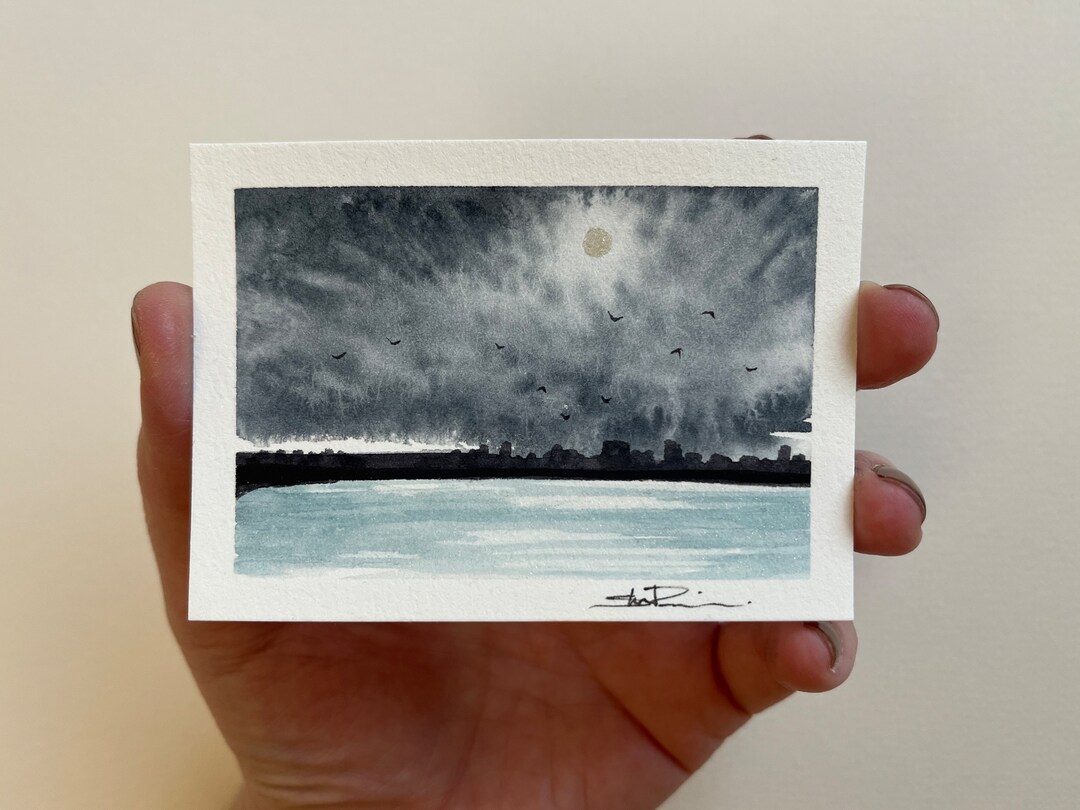 ACEO ATC Hand Painted Artist Trading Cards Original Miniature Mini Art ...