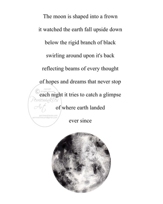 Moon Poems And Poetry Miscellaneous Poems : Moon Gazing (visual : DU