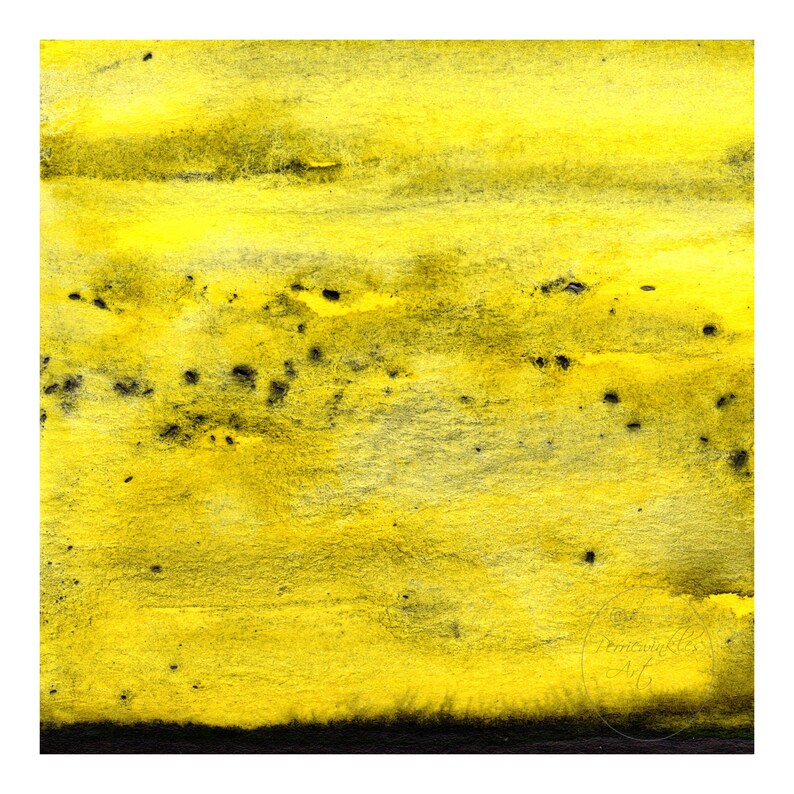 Abstract Square Watercolor Mixed Media Colorful Organic Expressive Fine ...
