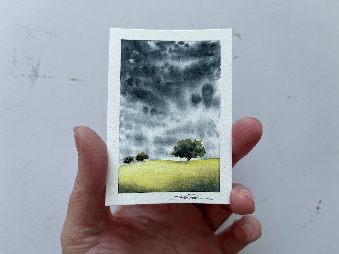 ACEO ATC Hand Painted Artist Trading Cards Original Miniature Mini Art ...