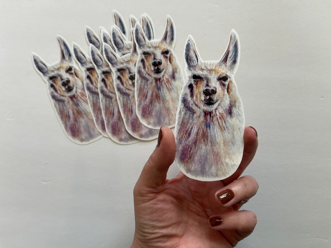 Llama Llamas Cute Vinyl Waterproof Art Sticker Realistic - Etsy