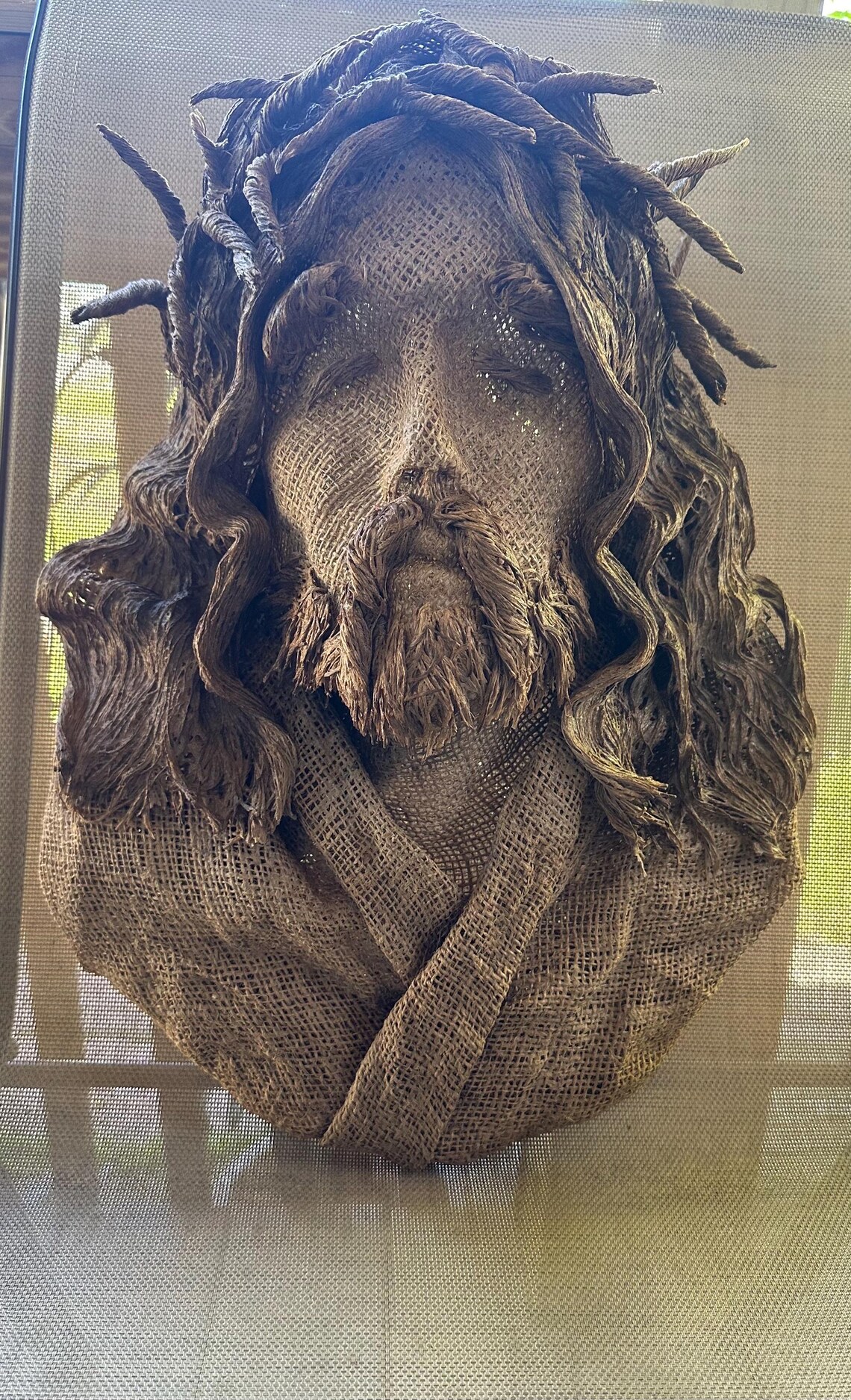 Jesus Christ Crown of Thorns Burlap Sculpture - Etsy