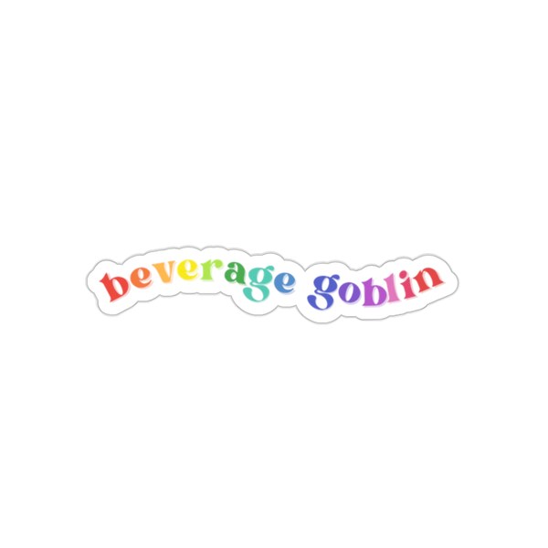 Beverage Goblin Sticker - Etsy