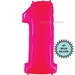 Neon Pink NUMBER Balloon Neon Pink Giant Number Balloon - Etsy