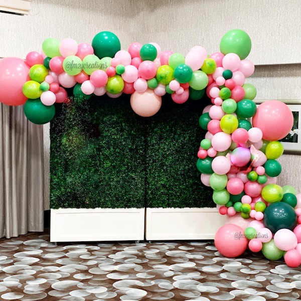 Pink and Green Balloon Arch - Etsy