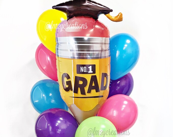 GRADUATION BALLOONS Grad Balloons Class of 2022 Balloon Bouquet ...
