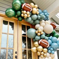 Football First Year Down Birthday Balloon Garland Arch Sports Baby ...