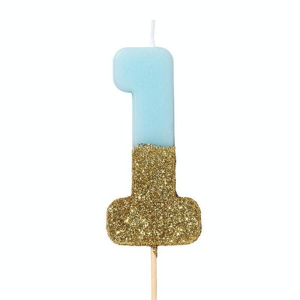 Number One Candle - Etsy