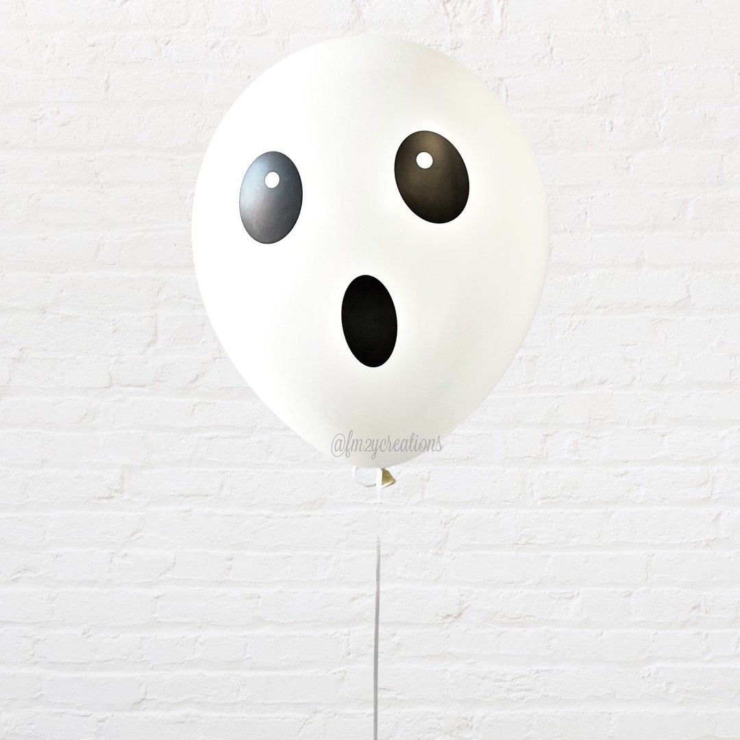 Ghost Balloons | Ghost Face Balloon Halloween Party | Halloween Balloon ...