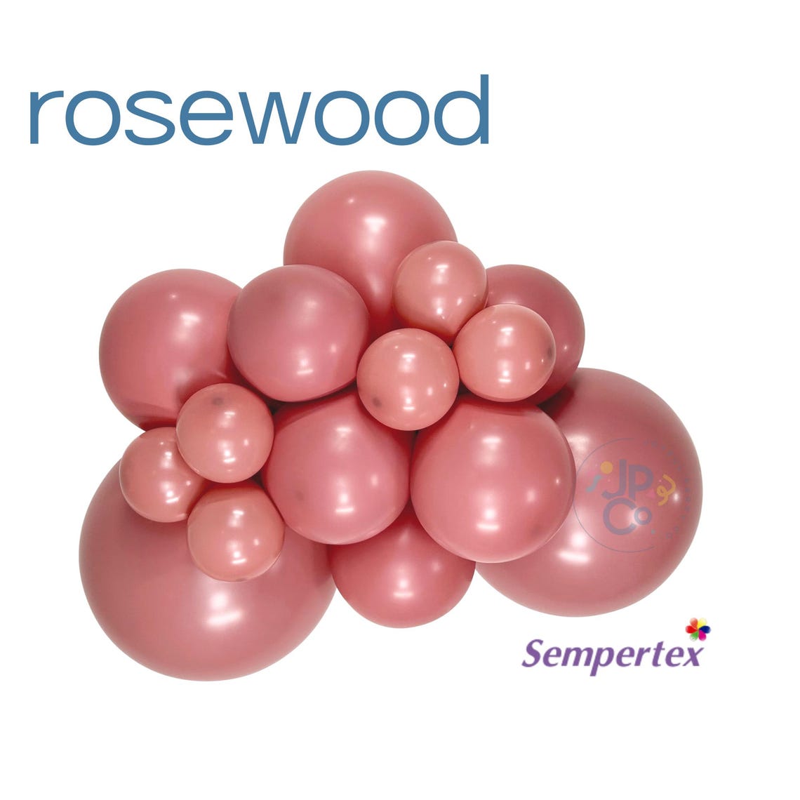 SEMPERTEX Rosewood Dusty Pink Balloons, Sempertex Deluxe Rosewood ...