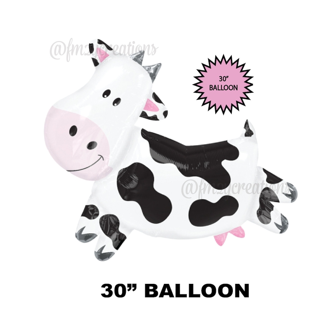COW Balloon | Farm Party | Barnyard Birthday | Animal Balloons | Cow ...