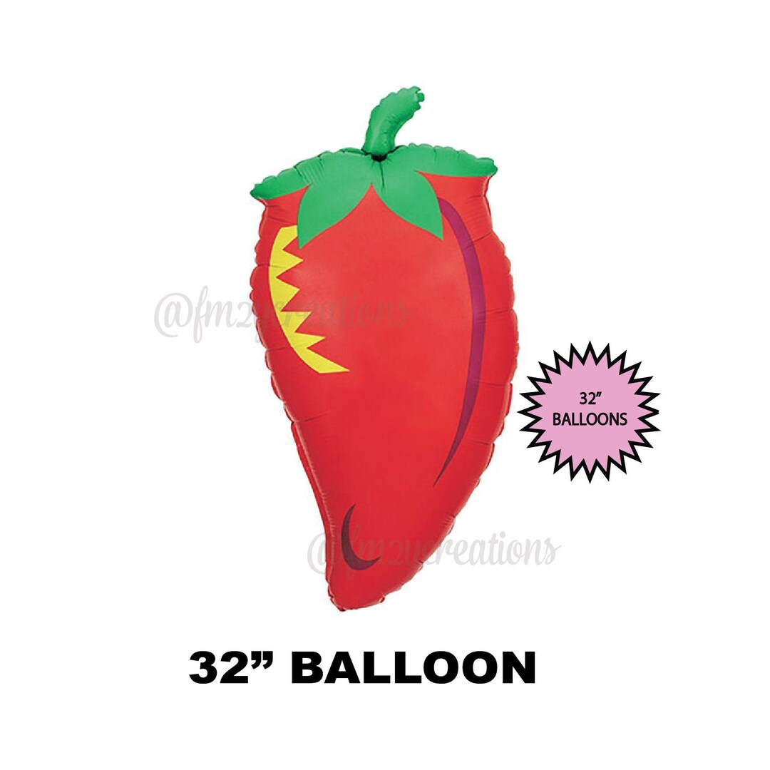 Fiesta Birthday | Chili Pepper Balloon | Fiesta Party Decor | Fiesta ...