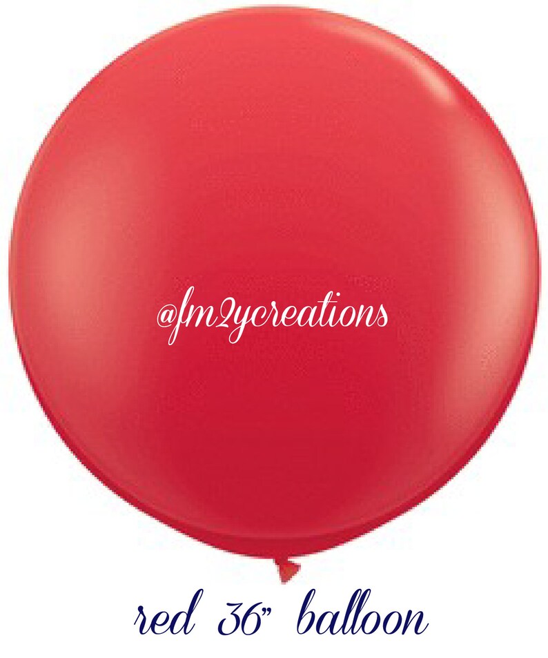 Giant Balloon Round 36 Inch Latex Balloon 36 Inch Balloons | Etsy