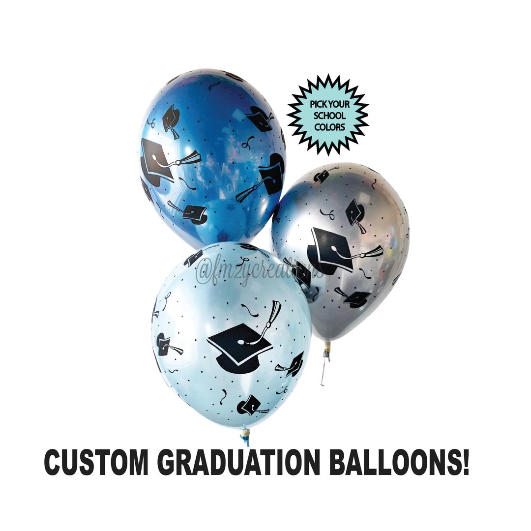 GRADUATION BALLOONS Graduation Party Decor College Graduation Balloons ...