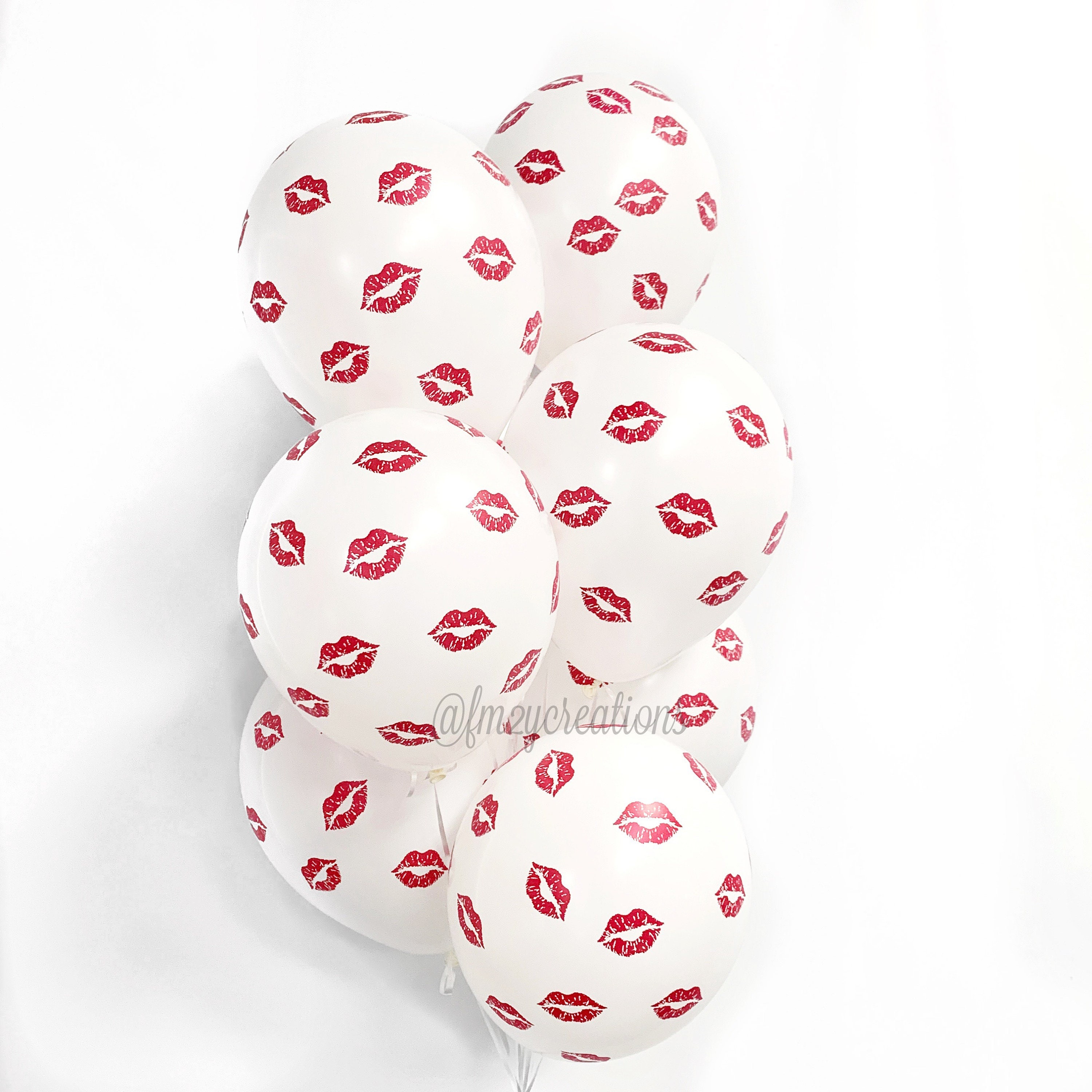 LIP Balloon Red Lip Theme Party KISS Balloon MAKEUP | Etsy